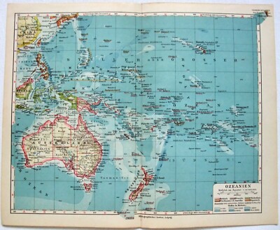 1900-Now - Antique Oceania Map