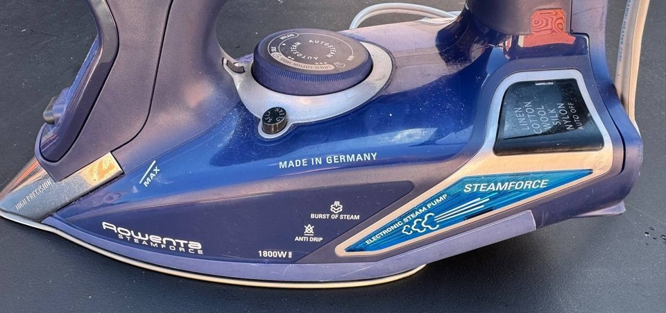 Rowenta SteamForce 1800W Steam Iron Made in Germany Blue | eBay UK