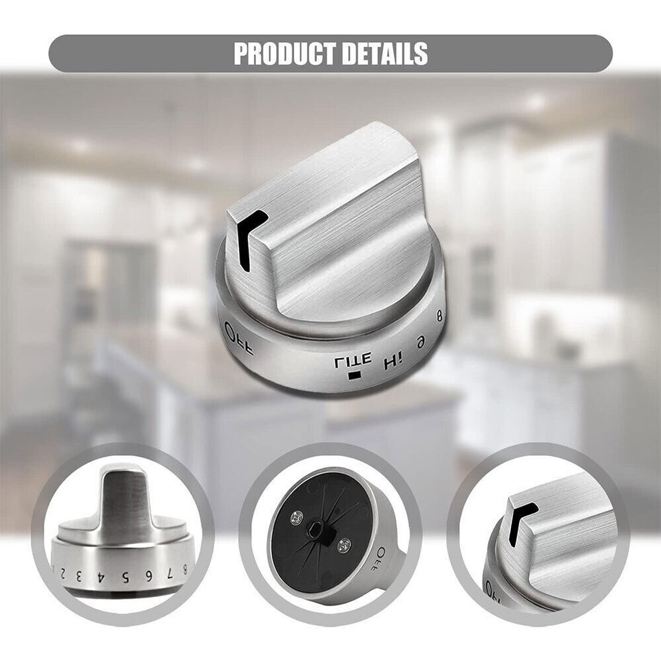 5 Pack WB03X24818 Control Knob Assembly For GE JGBS66REK3SS Range Knobs ...