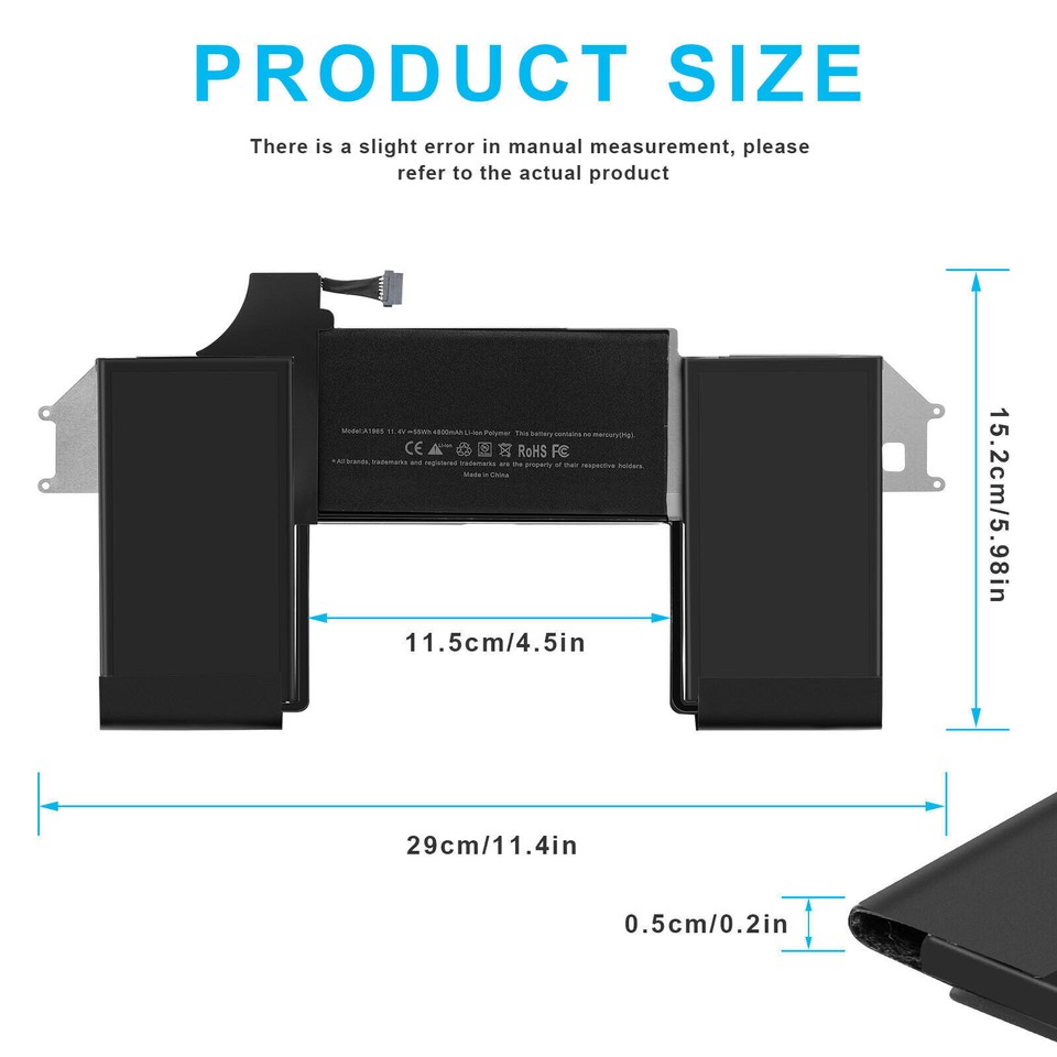 Battery A1965 A2179 A1932 for Apple MacBook Air 13" Retina Early 2020 ...