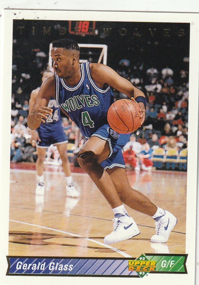 FREE SHIPPING-MINT-1992-93 Upper Deck Gerald Glass #186 TIMBERWOLVES | eBay
