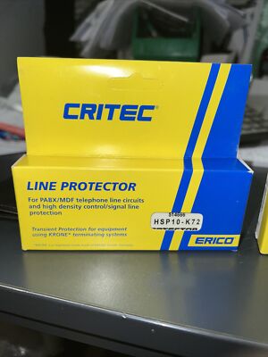 qty 10 erico critec surge line protector HSP10-K72 nsn 5920-66-154-6998 ...
