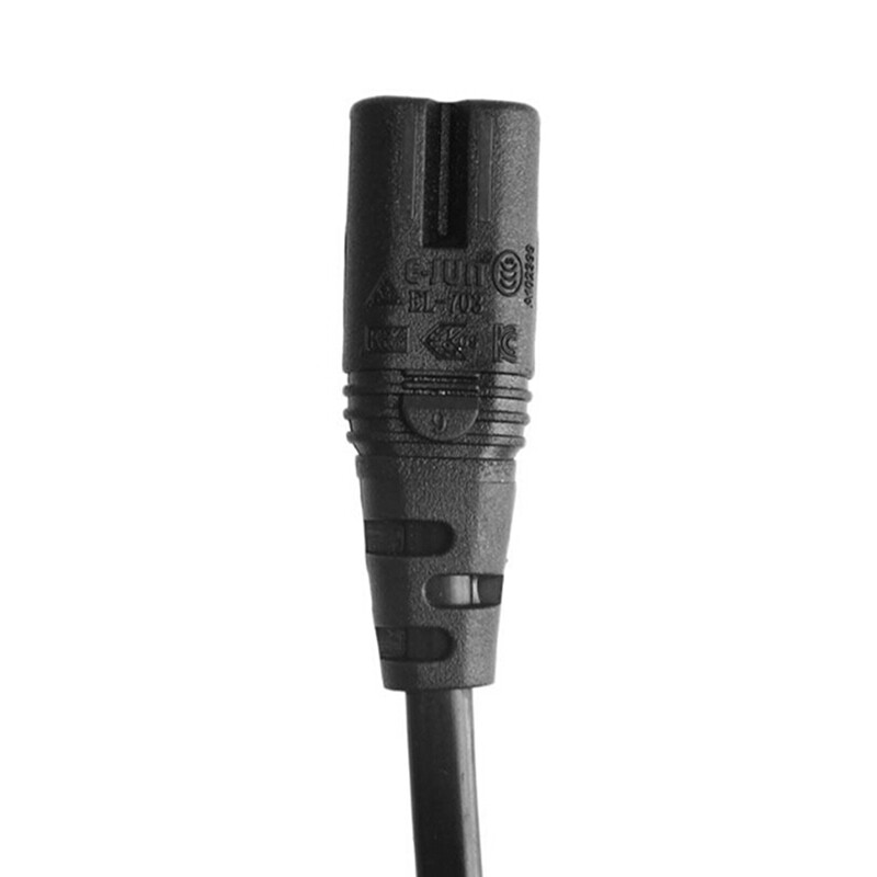 IEC 320 2-Pin c7 female to c8 male figure 8 power adapter extension ...