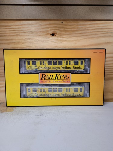 Railking by MTH 30-2480-3 Chicago Yellow Book 2-Car 3200 Series Subway ...
