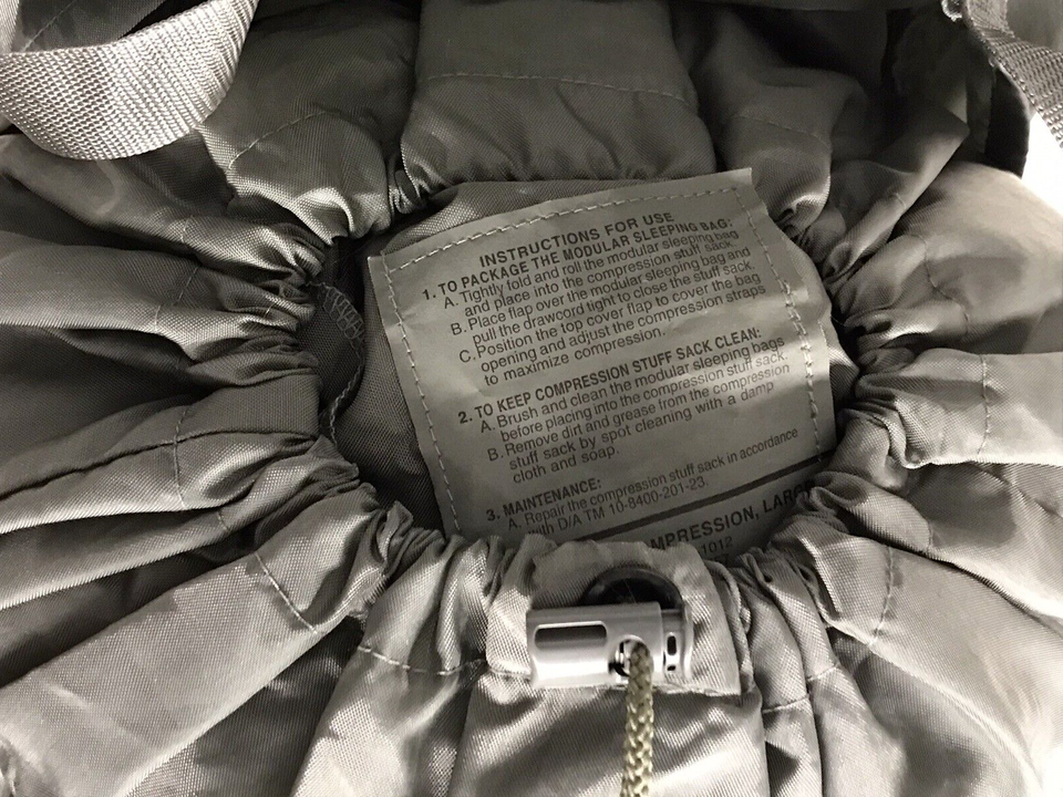 USGI Large Foliage Compression Stuff Sack for Modular Sleep System ACU ...