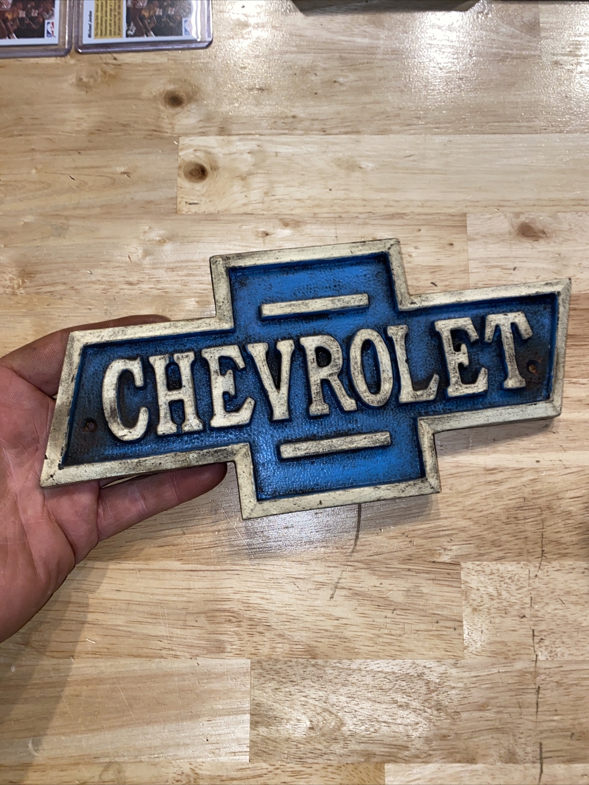 Chevrolet Plaque Sign Cast Iron CHEVY Corvette Camaro Truck Car Auto ...
