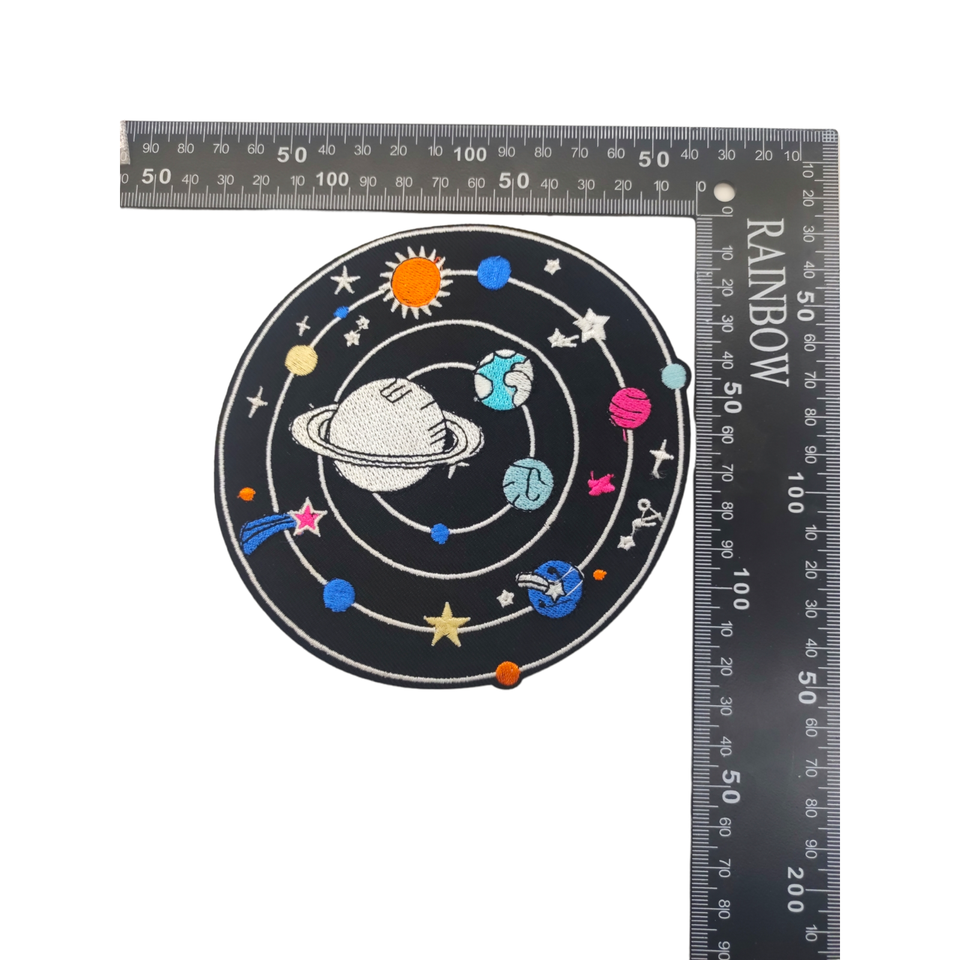 Solar System Patch 14cm Clothing Embroidery Plants Iron Heat Adhesive ...