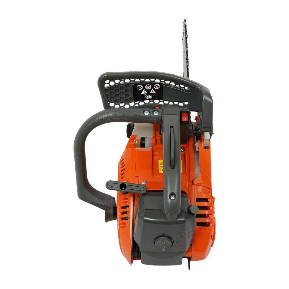 2-Stroke Top Handle Gasoline Engine Chainsaw 1.22hp 25.4cc Manual Start ...