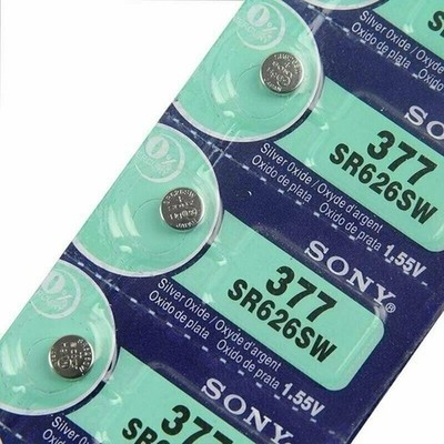 3 new Sony SR626SW batteries Silver Oxide Watch Batteries Expire 2018 ...