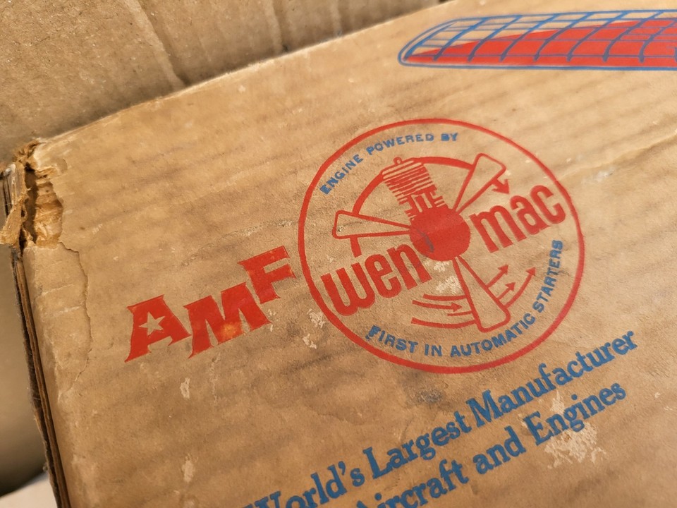 No tin toy AMF Models-USA 1960's CESSNA 175 with real engine complete ...