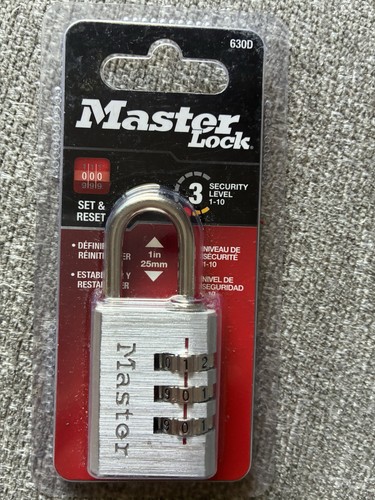 Master Lock Combination Padlock 630D – New in Package | eBay