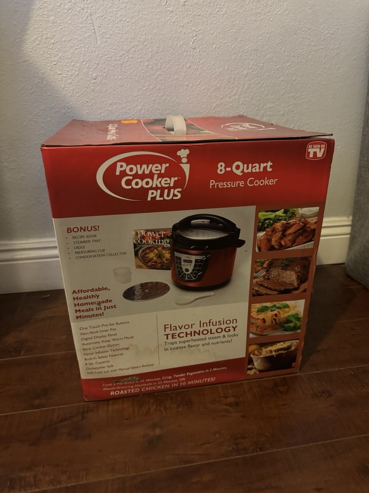 POWER COOKER PLUS 8 QT One Touch PRESSURE COOKER As seen on TV Brand ...