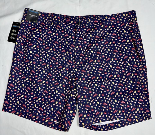 NWT Roundtree & Yorke Performance Shorts Men 40 x 7" Straight Fit Flat ...