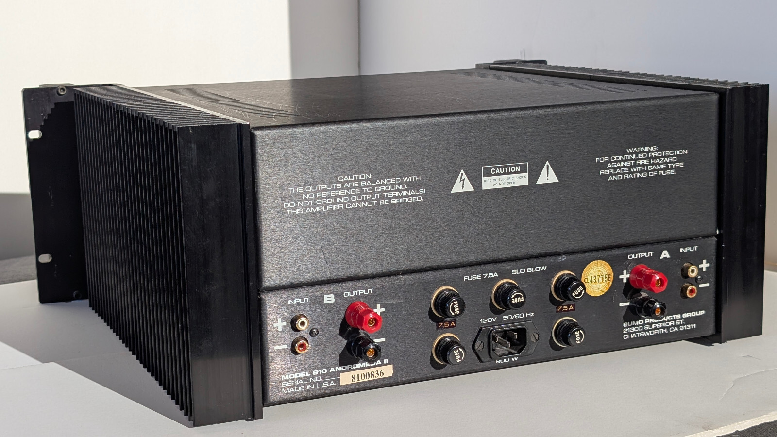 Sumo Andromeda II full wave balanced differntial stereo amplifier | eBay