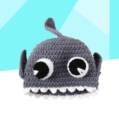 1pc à la main en peluche bébé à capuche dessin animé requin design ...