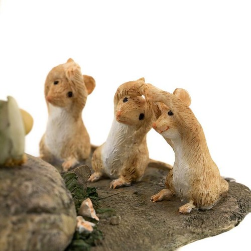 Pixie Leading Yoga Class to Mice TO 4897 Miniature Fairy Garden | eBay