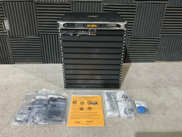 HPE R0X27A Aruba 6410 Switch Chassis W/r0x31a Management Module and 4x ...