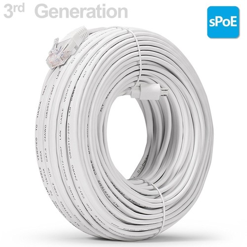 Funlux/Zmodo™ 3rd Gen sPoE NVR MicroUSB Camera Cable W-USB030-M 98ft ...