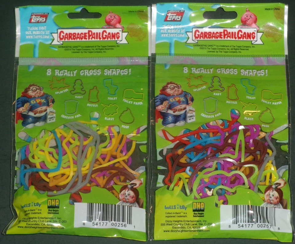 2010 Garbage Pail Kids / Gang *Collectible Bands* 2 Sealed Packs ...