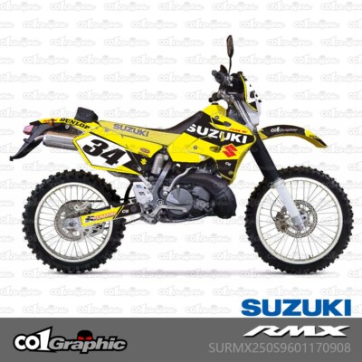 GRAPHICS DECALS STICKERS KIT FOR SUZUKI RMX 250S 1996 1997 1998 1999 ...
