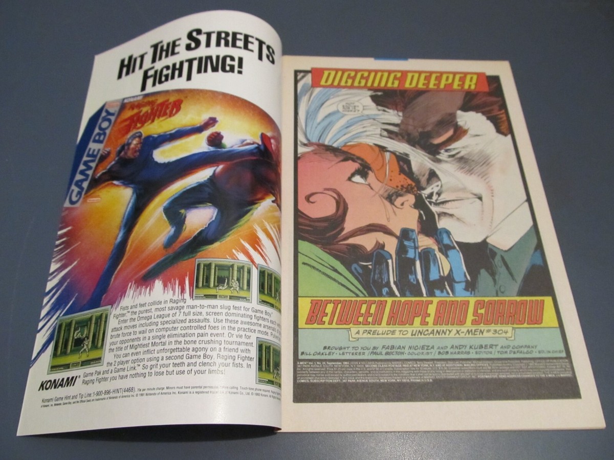 Xmen 24 1st Rogue Gambit Kiss Cover 92 Nm 1993 Marvel Comics