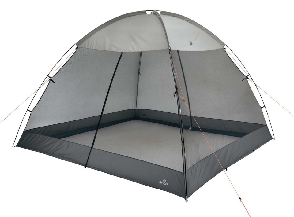 Quest 12' x 12' Dome Screen House Outdoor Camping Patio Large Screen ...