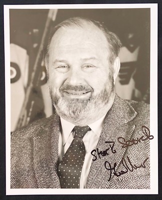 Gene Hart signed 8x10 Photo JSA Flyers Announcer Hockey HOF d.1999 B162 ...