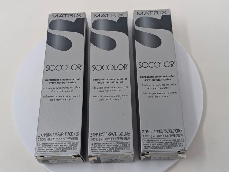 3 PACK Matrix Socolor Extra Coverage Permanent Hair Color 505R Medium ...
