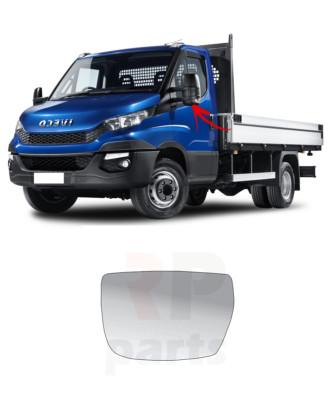 FOR IVECO DAILY 06-20 WING MIRROR LOWER SMALLER GLASS HEATED FOR LONG ...