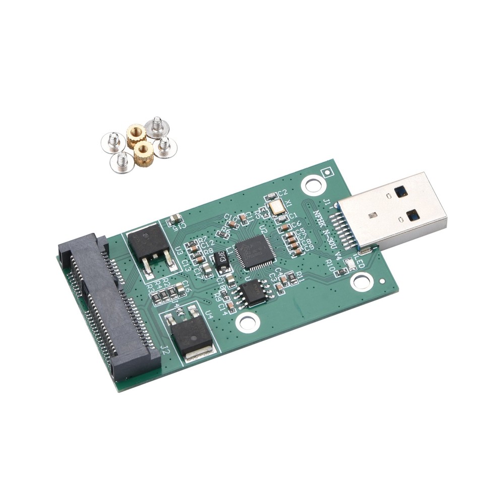 Plug & Play mSATA SSD to USB 3.0 Interface Convertor Adapter Card PCB ...