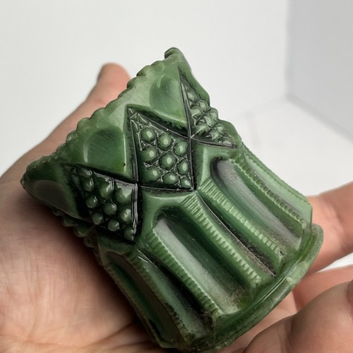 Vtg Mini Candle 2.5” Tall & 2” Diameter - The Outter Green Patterned ...