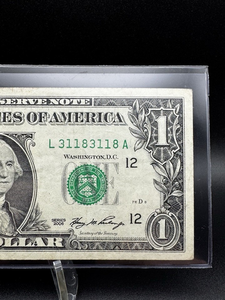 REPEATER TRINARY NOTE - $1 (ONE DOLLAR) FANCY SERIAL NUMBER | eBay