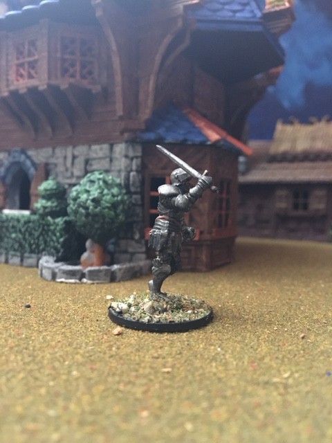 Fighter Paladin hand painted Perry model 28mm wr 50 knight plate mail ...
