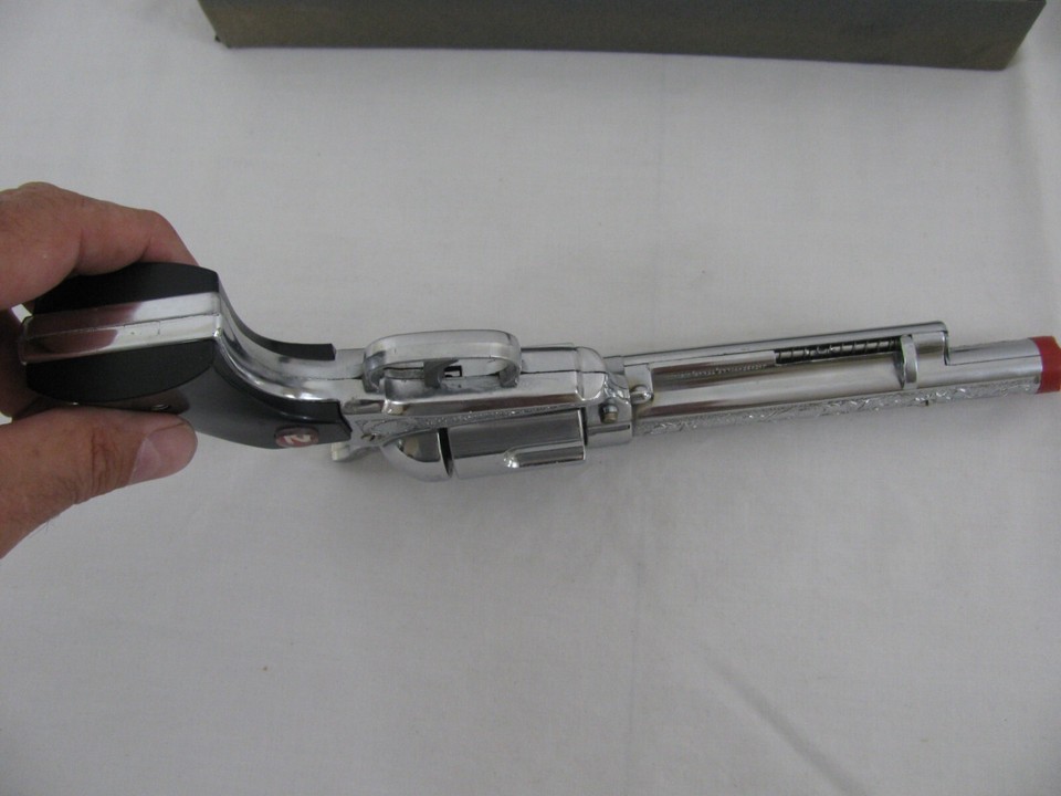 Nichols Ranch Stallion 45 Mark II Six Shooter Cap Gun w/ Pearl Handles ...