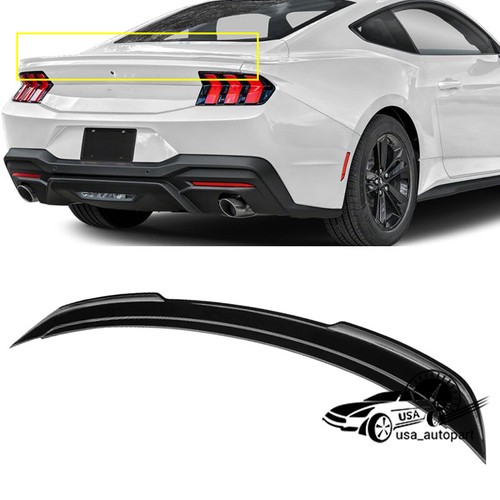 GLOSSY BLACK FITS 2024+ FORD MUSTANG S650 TRACK PACK GT STYLE TRUNK ...