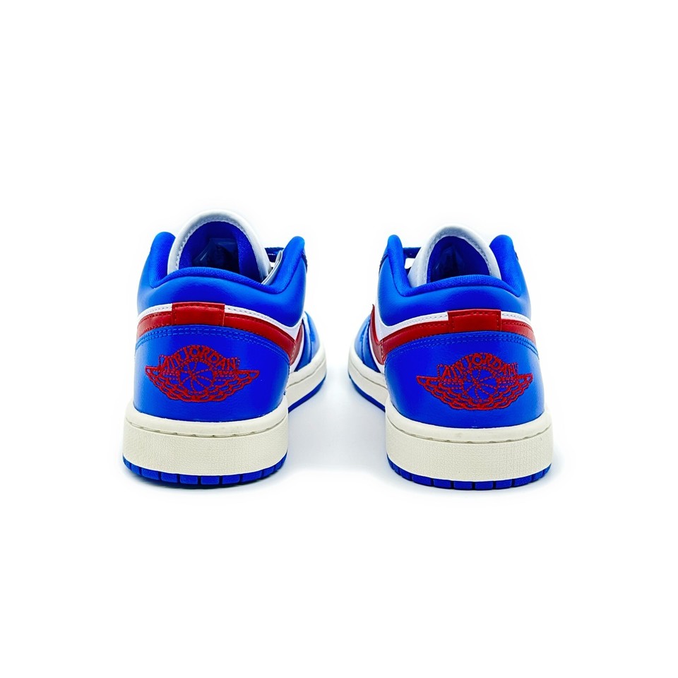 DC0774-416 Nike Air Jordan 1 Low Sport Blue Gym Red Sail White (Women's ...