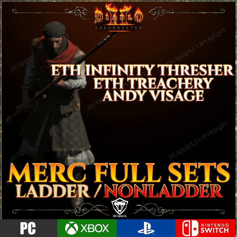 D2R MERCENARY FULL GEAR DIABLO 2 RESURRECTED ROTW WARLOCK ROTW XBOX PS ...