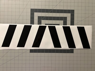 Black Reflective Chevron Car Decal Set 12" x 6" ( 1 Left & 1 Right ) | eBay