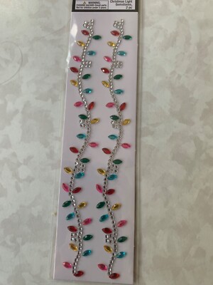 CHRISTMAS 3D TREE GEM LIGHTS STRING OF LIGHTS GEMSTONE LIGHTS 2 STRANDS ...