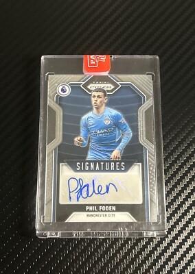 2021-22 Panini Prizm Premier League Signatures Phil Foden #S-PF Auto ...