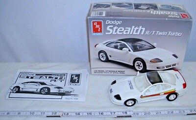 AMT DODGE STEALTH R/T TWIN TURBO CAR MODEL KIT BUILT UP WITH BOX | eBay