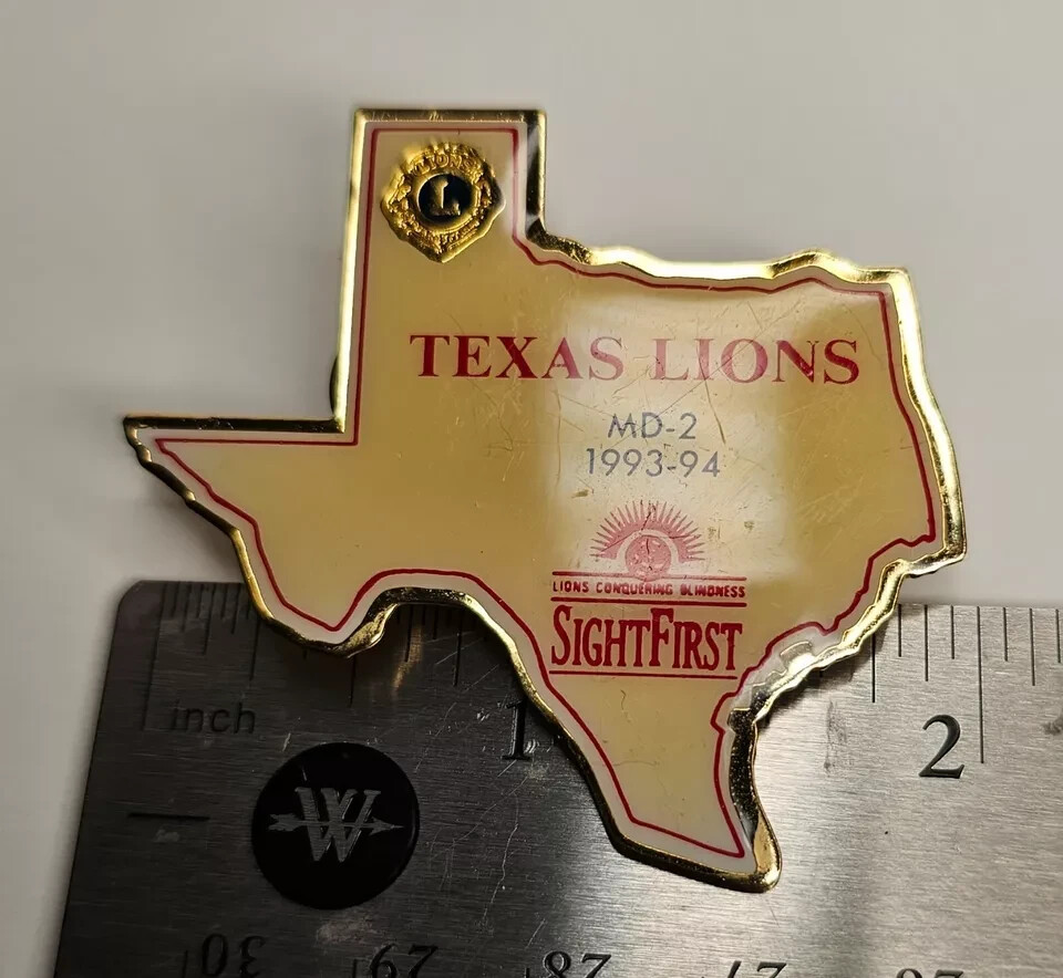Vintage Texas Lions International Club Pin Pendant SightFirst | eBay.de