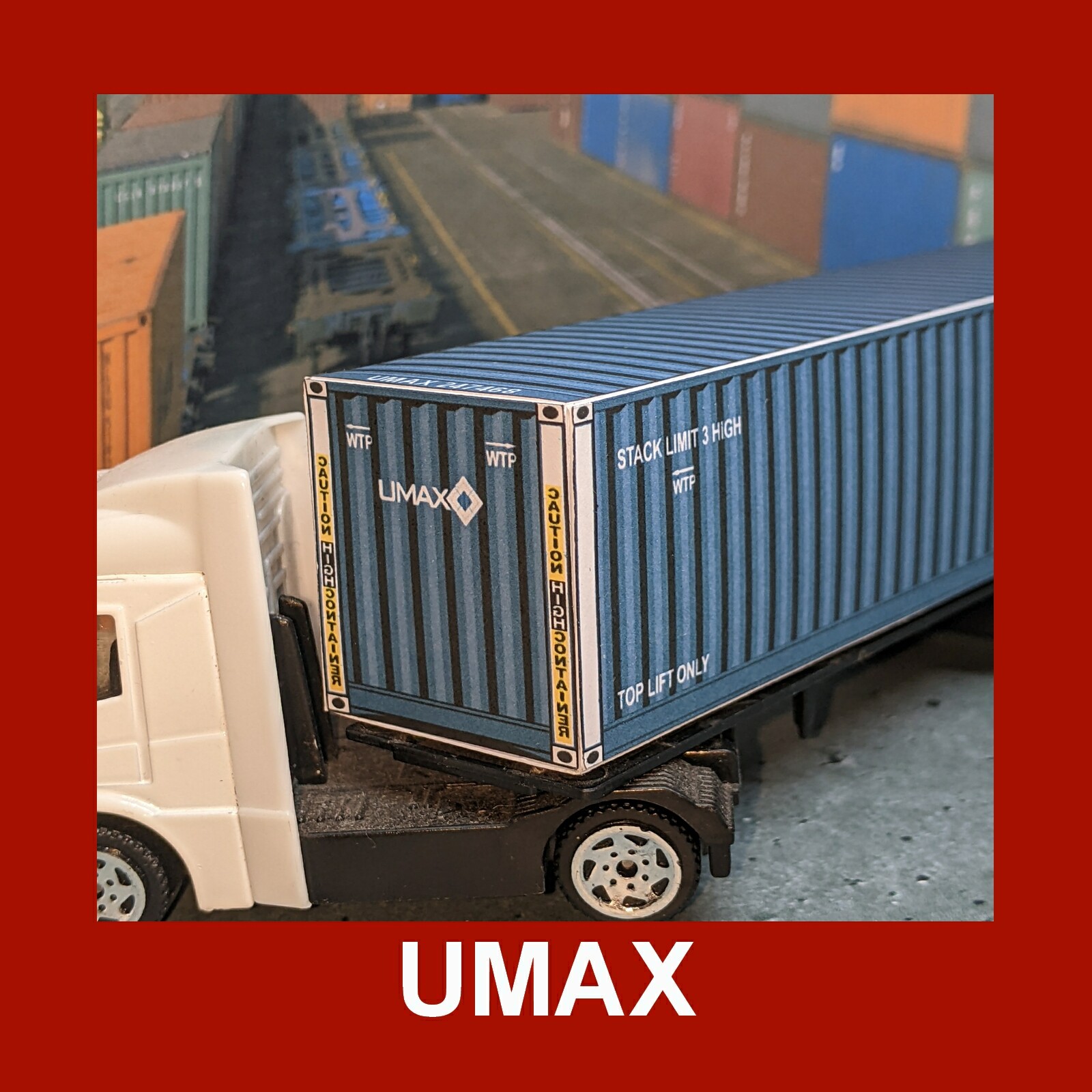 UMAX Model Rail Freight Shipping Containers x 3 HO Gauge 1:87 | eBay UK
