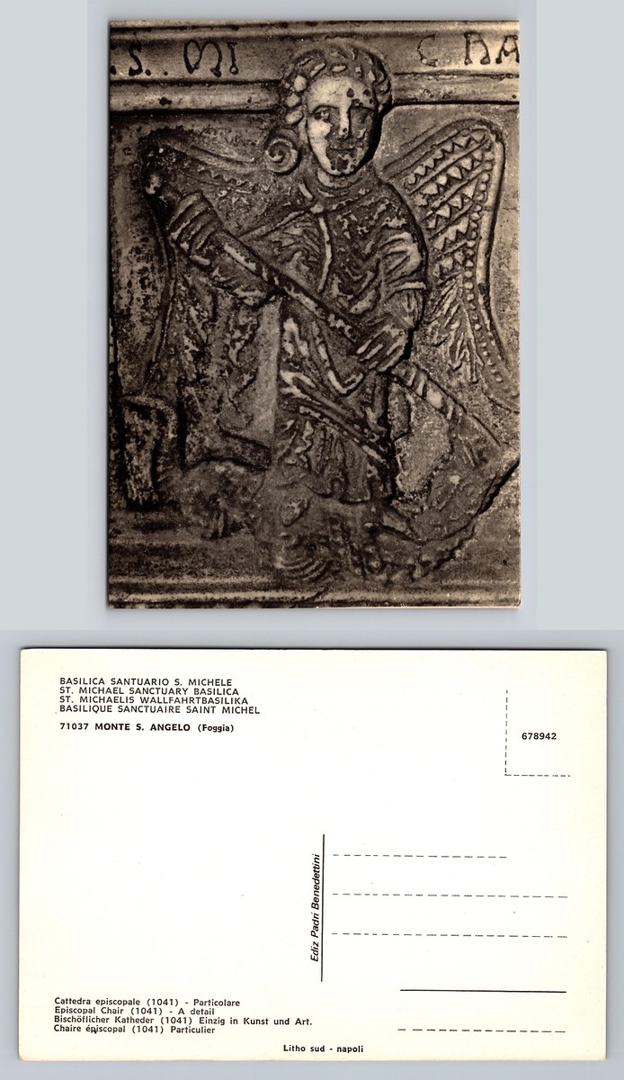 Sanctuaire De Michael Angel St. Michael Sanctuary Basilica Postcard