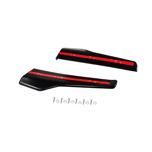 Fits 15 16 17 18 19 20 21 Mustang Rear Splitters w/ OEM Black Textured ...