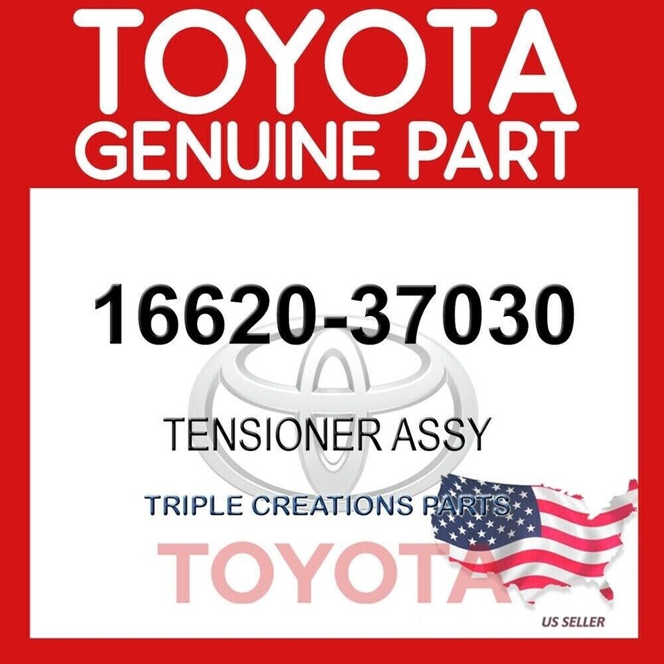 Genuine Toyota 16620-37030 Tensioner Assy V-Ribbed Belt 1662037030 OEM ...