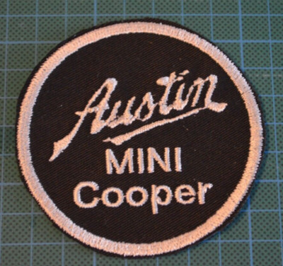 Motorsports Car Racing Patch Sew / Iron On Badge AUSTIN MINI COOPER | eBay