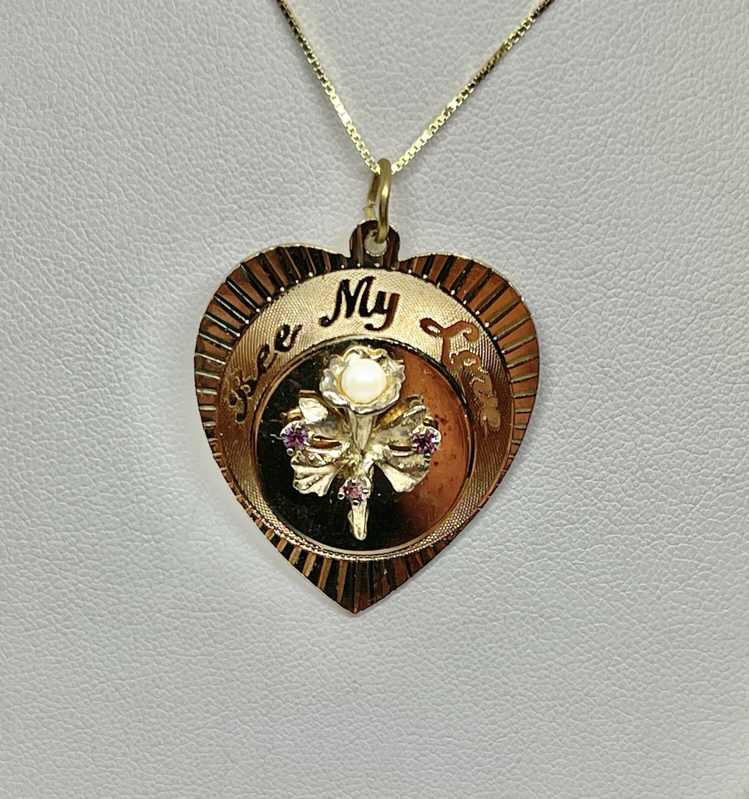 Vintage M & M Bee My Love Heart Gold over Sterling Bracelet Charm ...