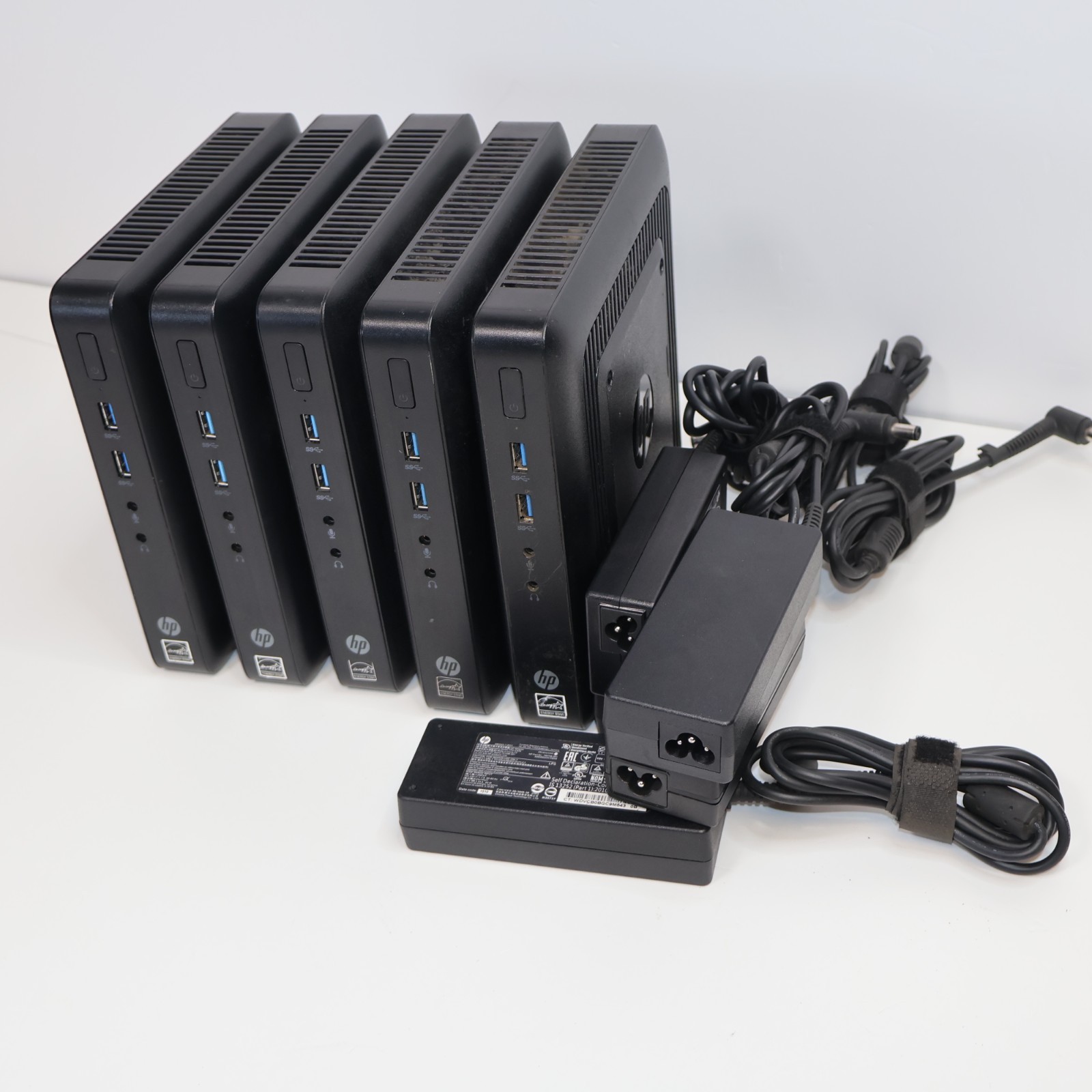 Job Lot x5 HP T520 Thin Client 4GB RAM 1GB/8GB SSD No OS w/ PSU GX ...