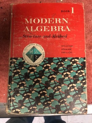 1965 Modern Algebra Structure & Method Book 1 Houghton Mifflin | eBay